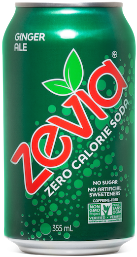 Download HD Zevia Zero Calorie Soda, Ginger Ale - 10 Pack, 12 Fl ...
