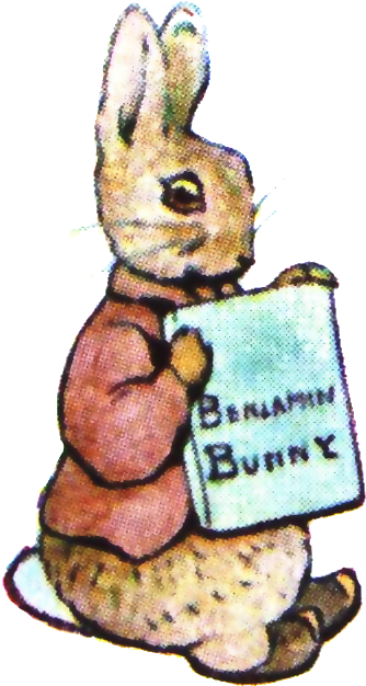 Download HD Beatrix Potter Inside Cover Benjamin Bunny Transparent ...