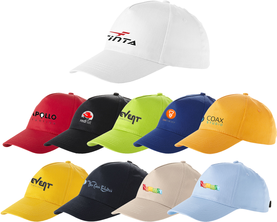 Download Hats - 10 X Promotional Baseball Caps | Logo Embroidered Caps ...