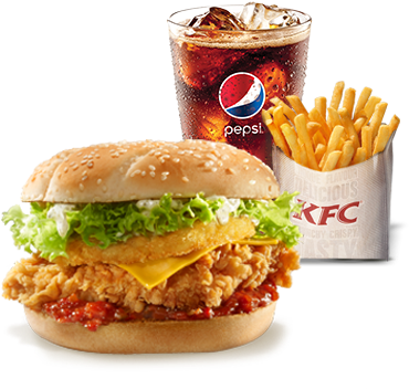 Download Zinger Tower Burger Meal - Burger Kfc Png - HD Transparent PNG ...