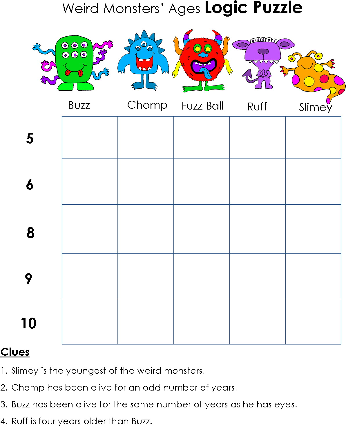 Download Printable Logic Puzzles Kids - - Math Logic Puzzle - HD ...