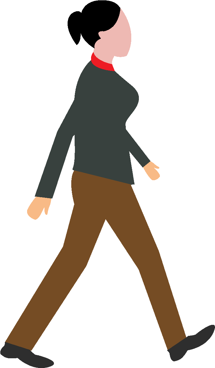 Download HD Woman Walking Vector Png Transparent PNG Image - NicePNG.com