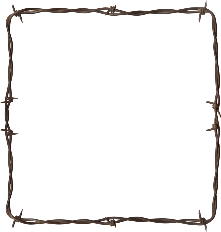 Download HD Barbed Border Png For Free Download - Barbed Wire Border ...