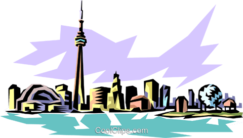 Download HD Toronto Skyline Royalty Free Vector Clip Art Illustration ...