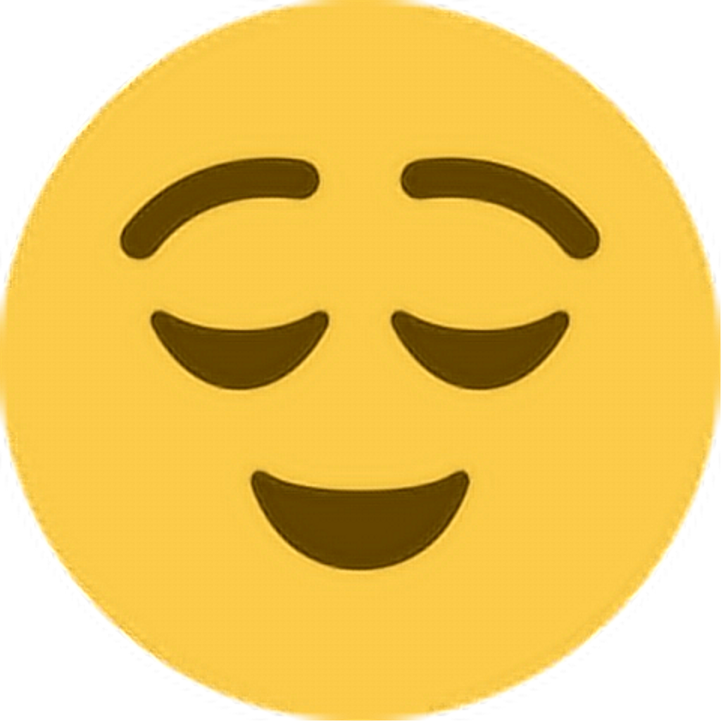 Download HD Happy Relieved Smile Emoji Emoticon Face Expression ...