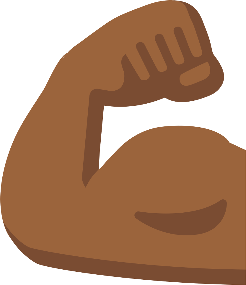 Download HD Open - Strong Arm Emoji Png Transparent PNG Image - NicePNG.com