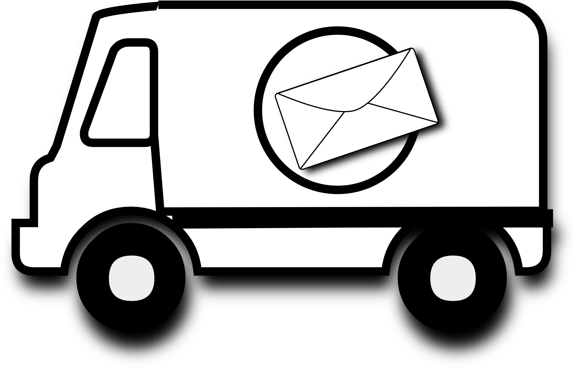 Download HD Mail - Mail Van Clipart Transparent PNG Image - NicePNG.com