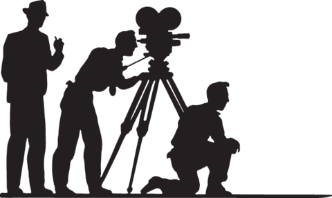 Download HD Film Camera Silhouette At Getdrawings - Movie Crew ...