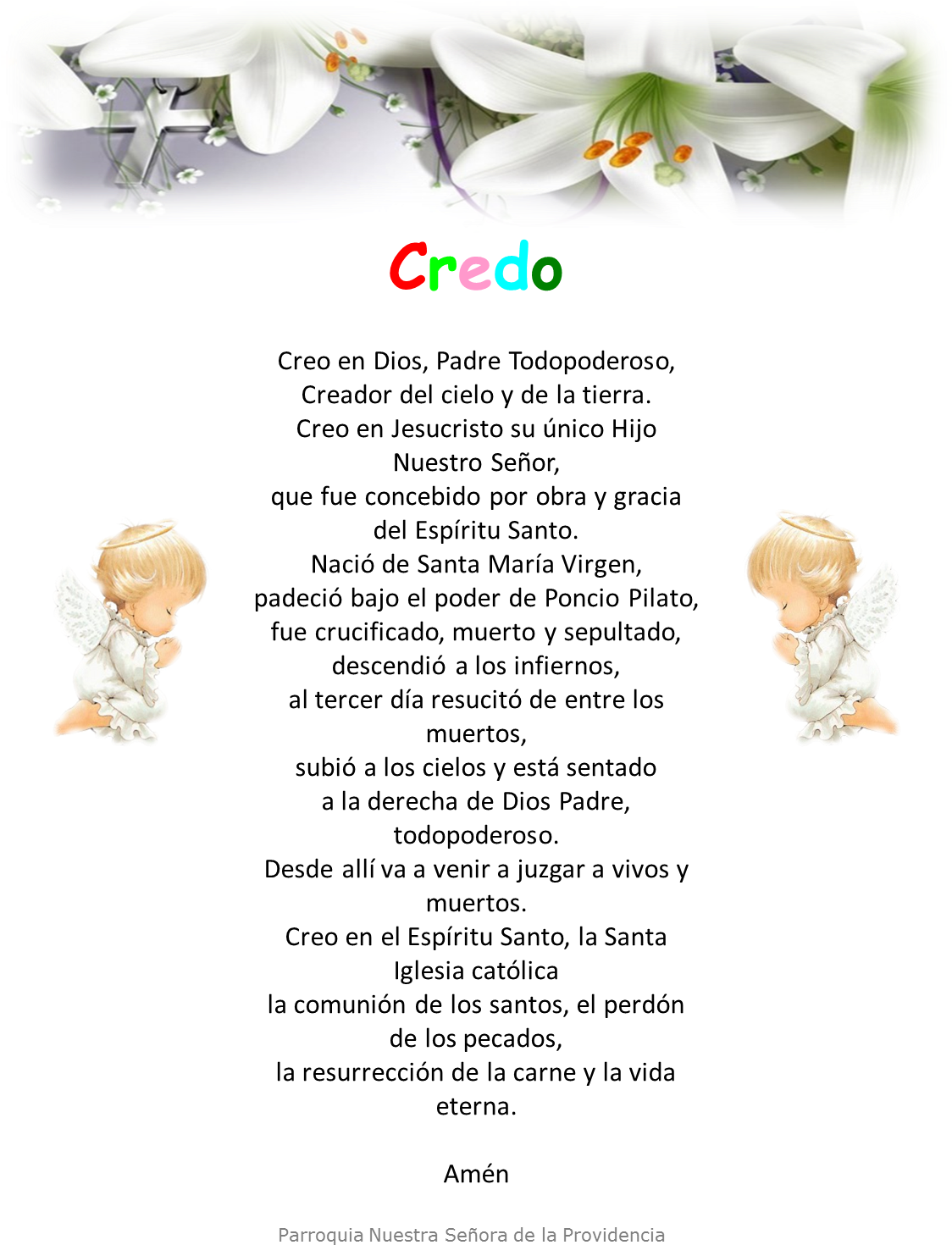 Download Image - Cuál Es La Oración Del Credo - HD Transparent PNG ...