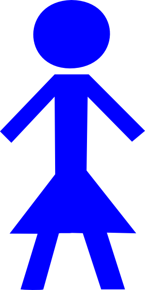 Download Girl Blue - Stick Figure Clip Art - HD Transparent PNG ...