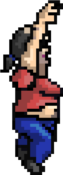 Download Game Ledge Hang - Pixel Art - HD Transparent PNG - NicePNG.com