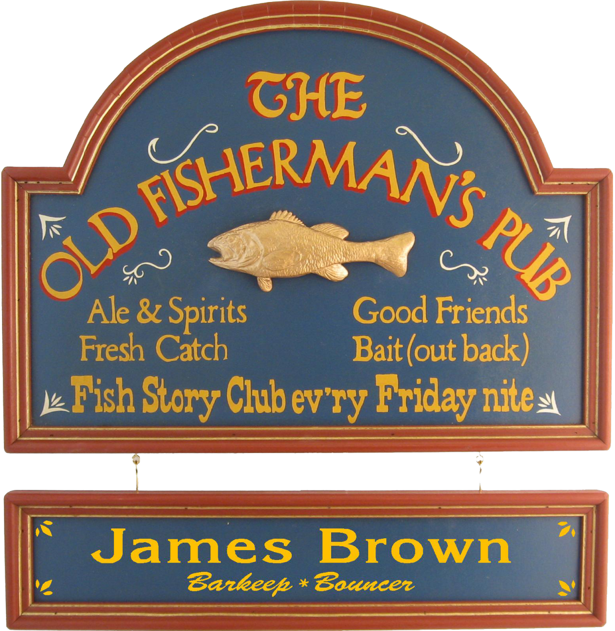 Download HD Fishing Man Cave Sign - Old Pub Signs Transparent PNG Image ...