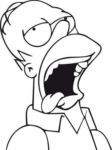 Download HD Vinilo Decorativo Homer Simpson Borracho Simpsons Tattoo ...