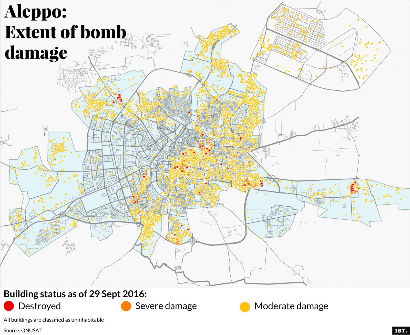 Download HD Siege Of Aleppo - Aleppo Damage Map Transparent PNG Image ...