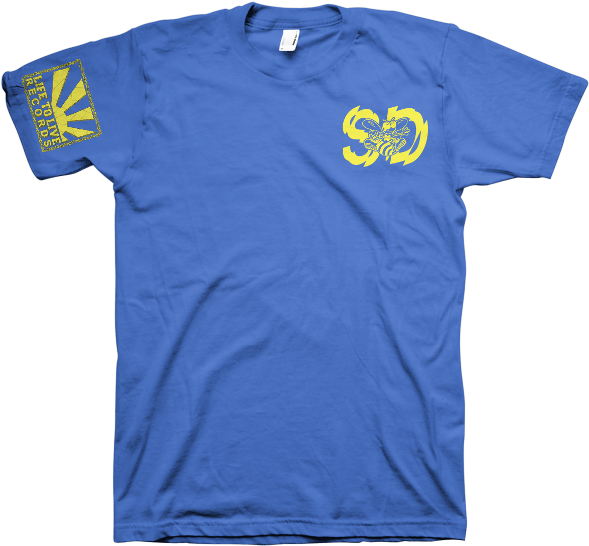 Download HD Self Destruct "high Voltage" Blue - Cool Text Shirt Designs ...