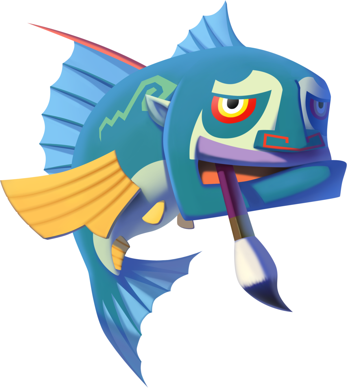 Download Zelda Wind Waker Fish - HD Transparent PNG - NicePNG.com