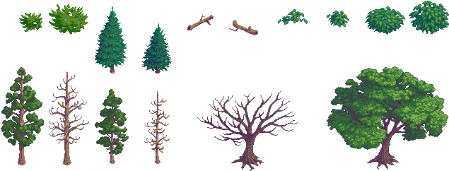Download Sprite Sheet Example Tree Planting, Rpg Maker, Art - Isometric ...
