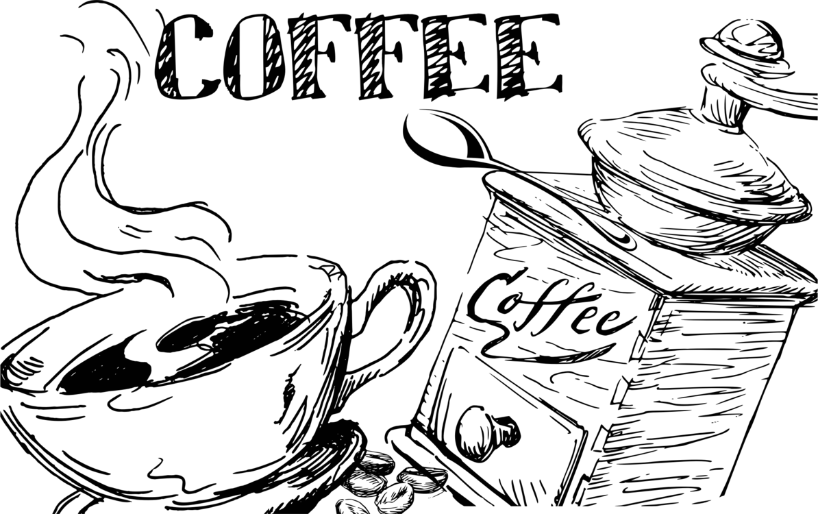 Download Coffee Cup Cafe Caffeinated Drink Drawing - Coffee Hand Drawn ...