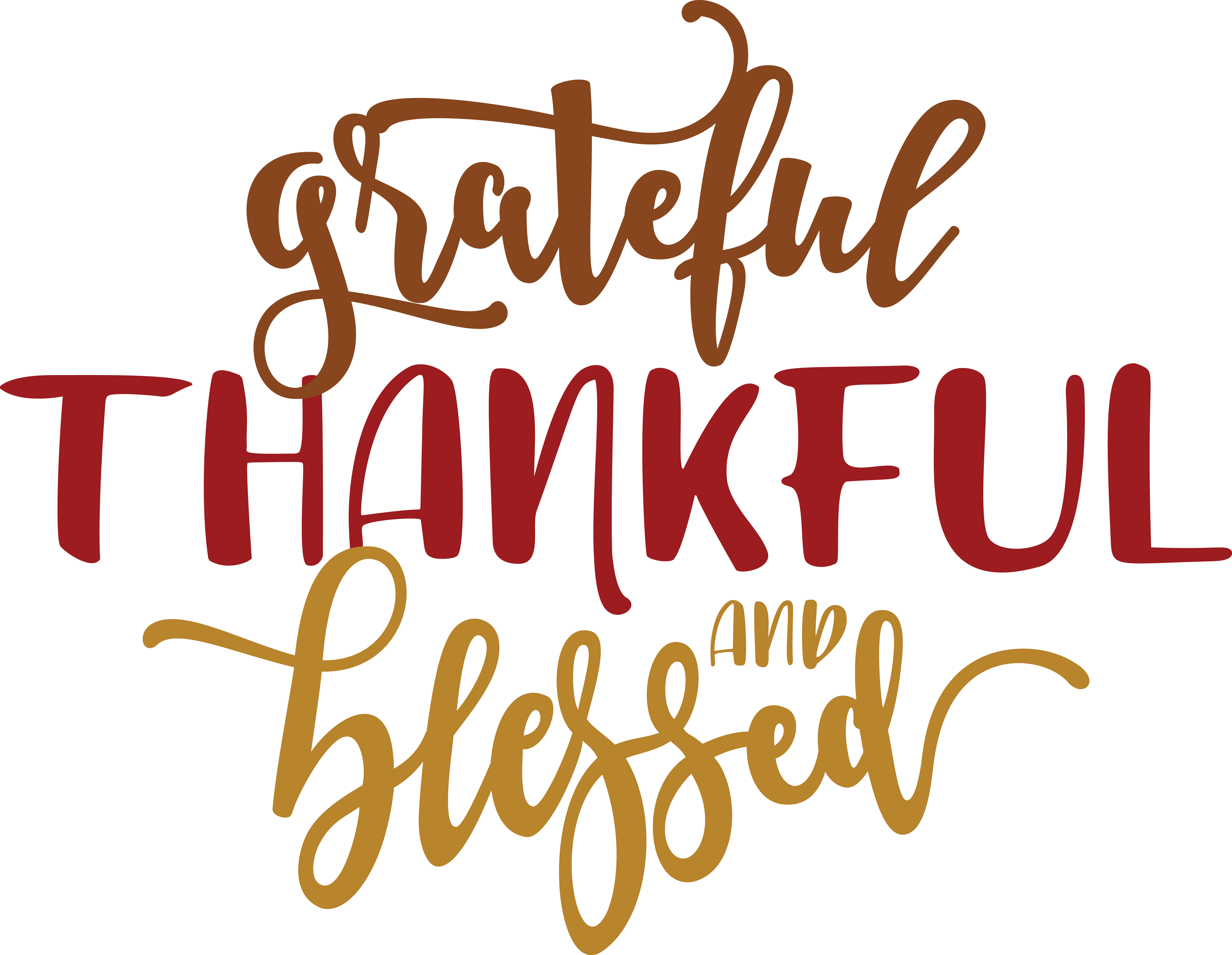 Download Cb - Grateful Thankful Blessed Svg Design - HD Transparent PNG ...