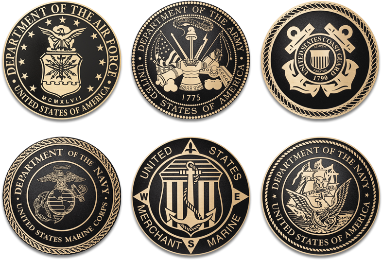 Download Military Seals - Us Military Branches Seals - HD Transparent ...