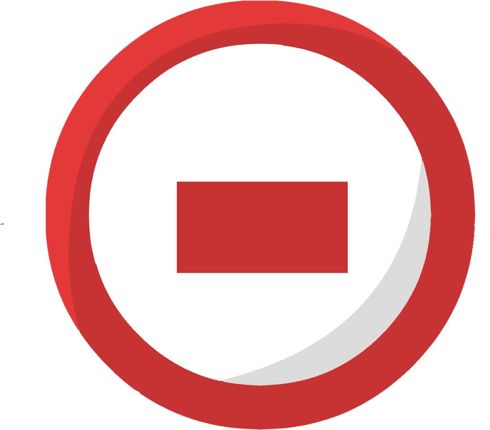 Download Negative - Icon Clock Red - HD Transparent PNG - NicePNG.com