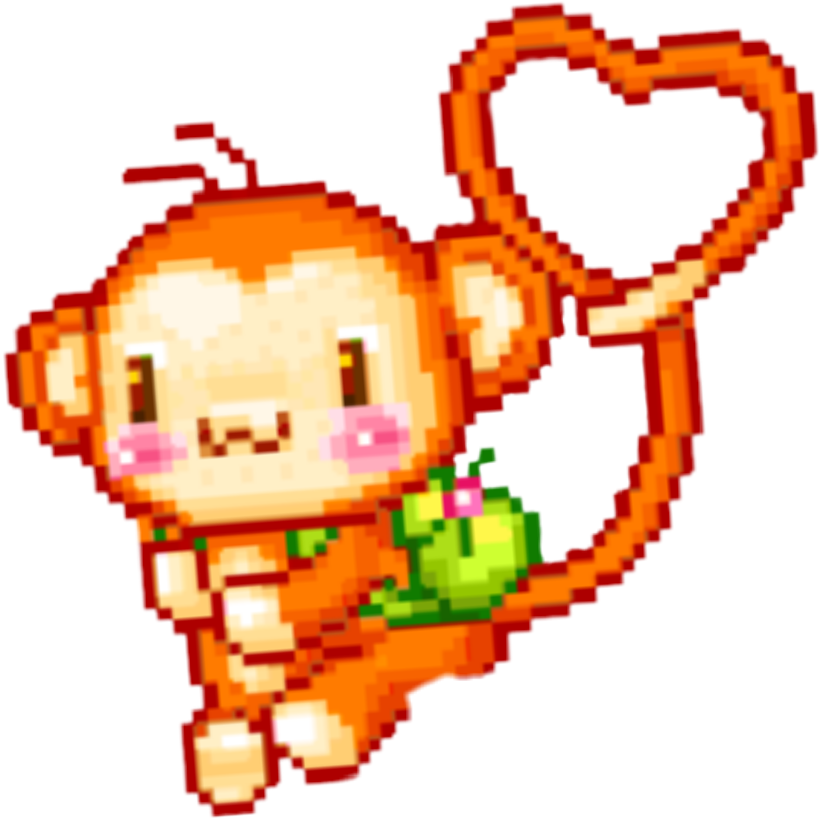 Download Monkey Pixel Pixelart Cute Kawaii Ape Png Kawaii Summer ...