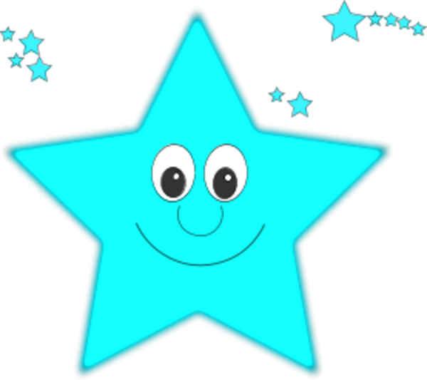 Download Smiling Star Face Vector Clip Art - Clip Art Star And Smiley ...