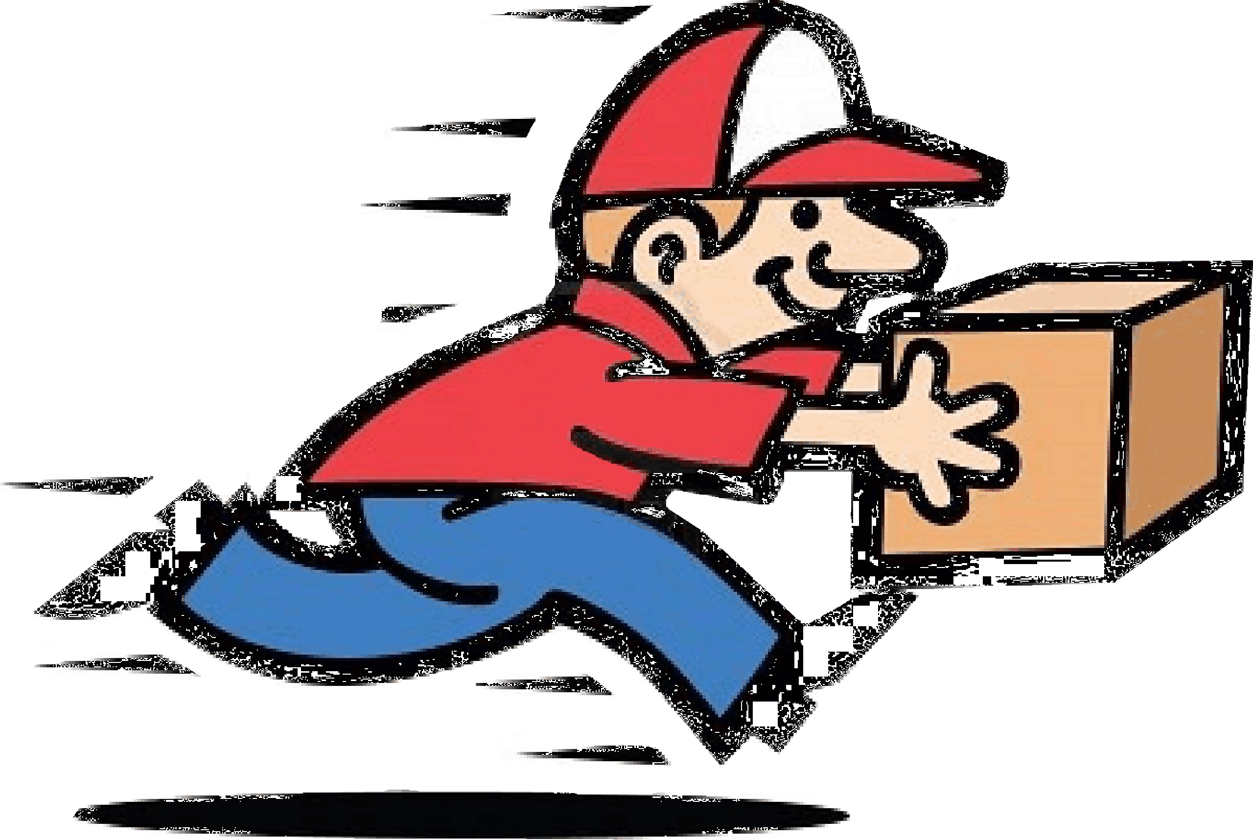 Download Courier Package Delivery Clip Art - Courier Service Clipart ...