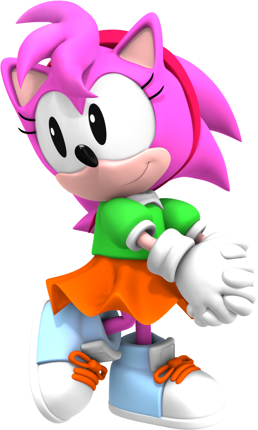 Download Amy Rose Classic 3d - Amy Rose Classic - HD Transparent PNG ...