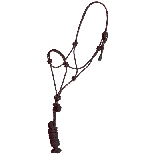 Download Mustang Yearling Rope Halter Black And White - Pony Rope ...