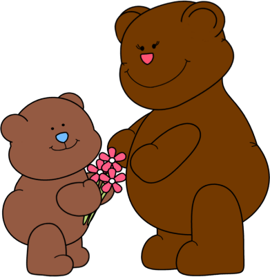 Download Mother&day Clip Art - Mother Bear And Baby Bear Clipart - HD ...