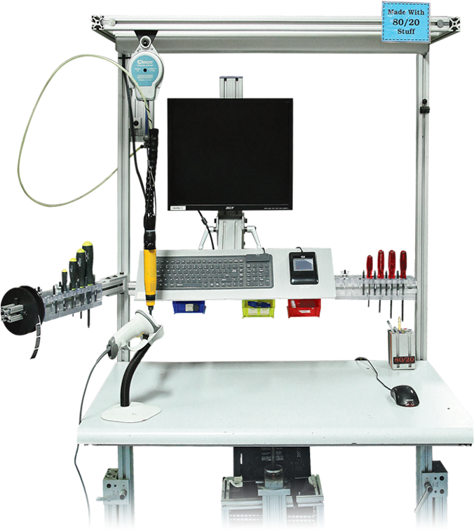 Download Workstations - 80 20 Computer Workstation - HD Transparent PNG ...