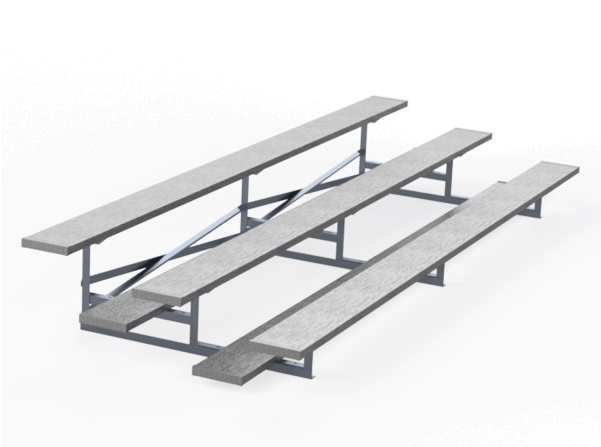 Download 3 Row Deluxe Bleachers - Architecture - HD Transparent PNG ...