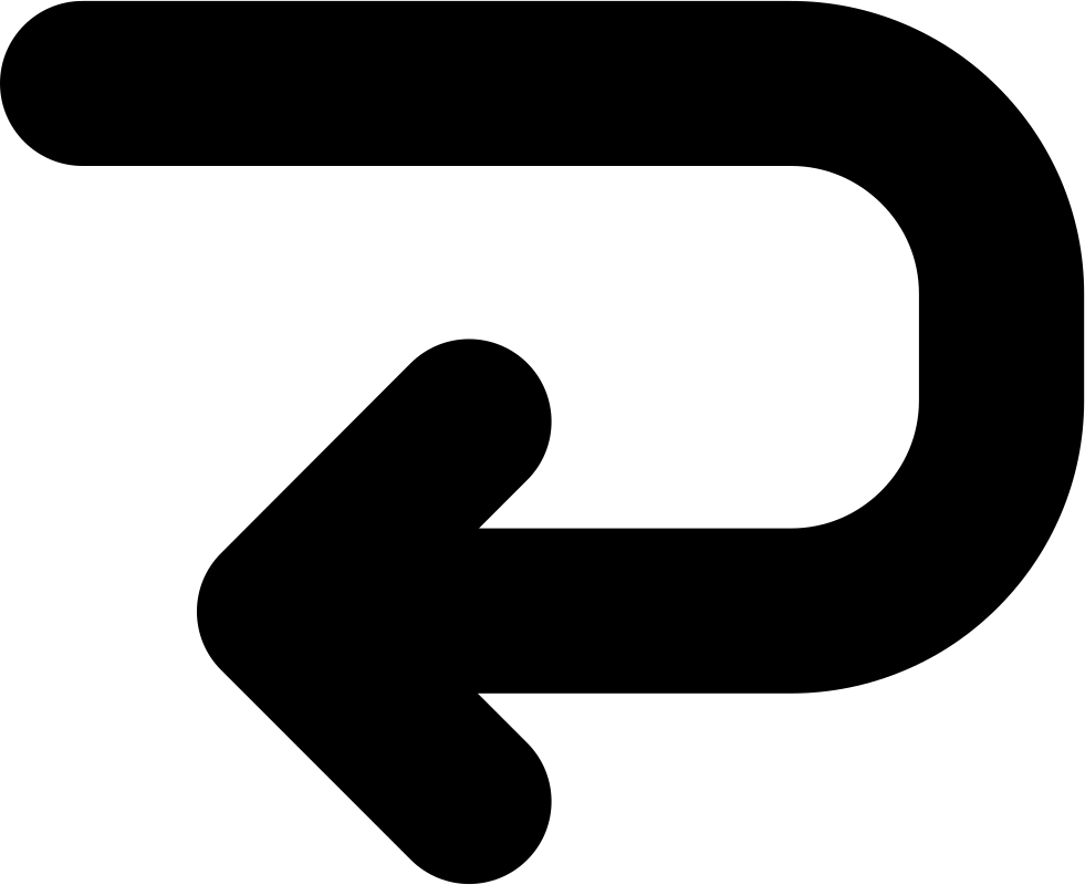 Download Left Curved Arrow Svg Png Icon Free Download - Curved Left ...