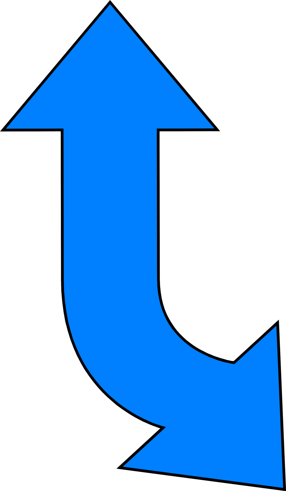 Download Double Sided Curved Arrow Clip Art 6 Clipart Ended - Two Sided ...