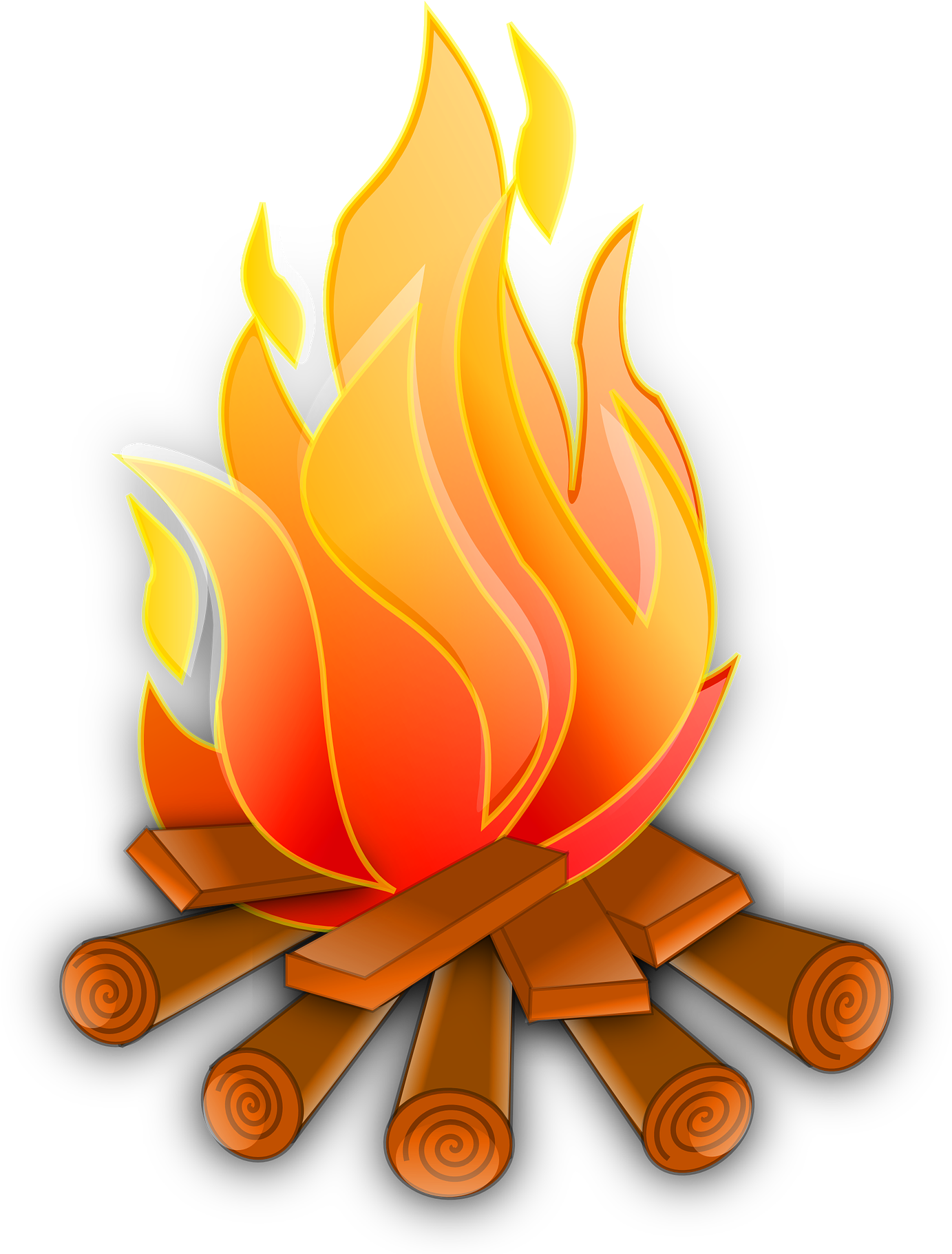 Download HD Campfire Vector Png Transparent Image - Fire Clipart ...