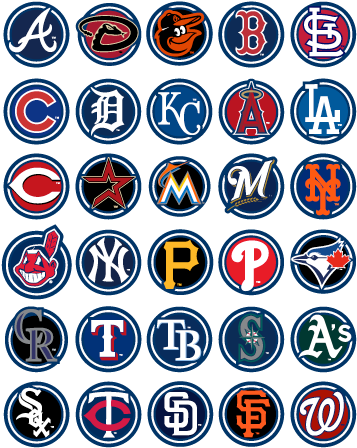 Download Mlb Team Logos Png Clip Art Royalty Free Library - All Mlb Logos 2018 - HD Transparent ...