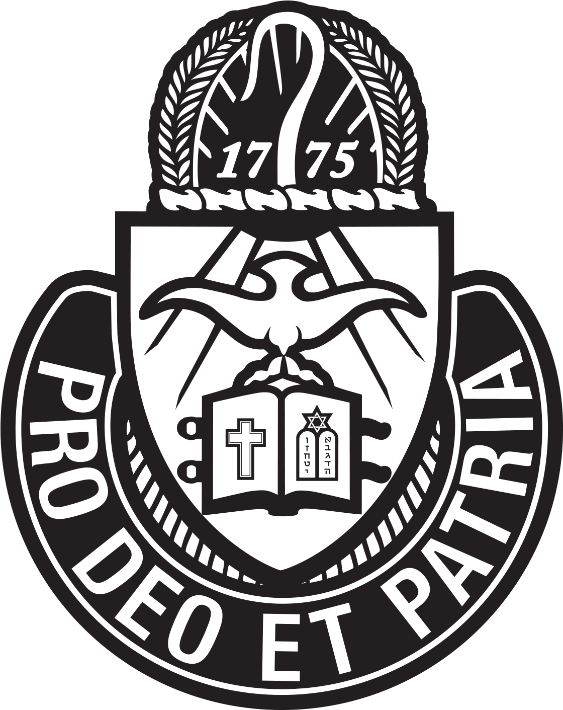 Download HD Vintage Chaplain Crest, Black & White - Army Chaplain Corps ...