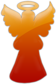 Download HD Drawing Angel Icon - Orange Angel Transparent PNG Image ...