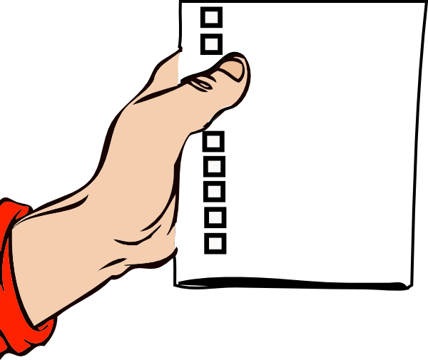 Download HD Hand Holding Paper Clip Art Transparent PNG Image - NicePNG.com