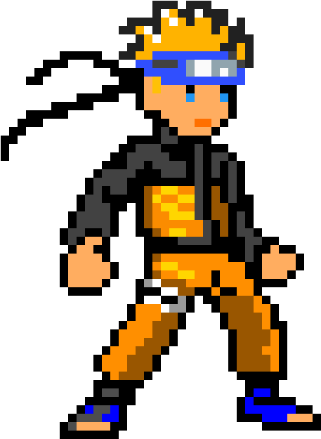 Download Naruto - Sasuke Uchiha Pixel Art - HD Transparent PNG ...