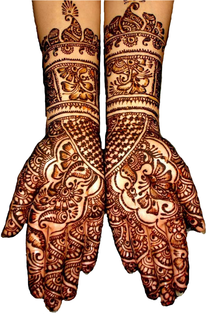 Download Bridal Mehndi Designs For Hands - HD Transparent PNG - NicePNG.com