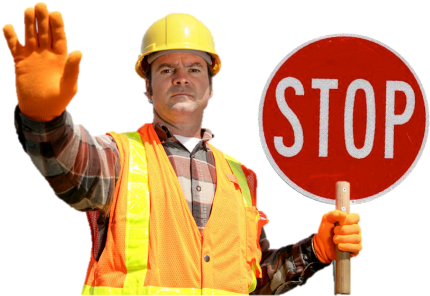 Download Worker Holding A Stop Sign - Laurel And Yanni Meme - HD ...
