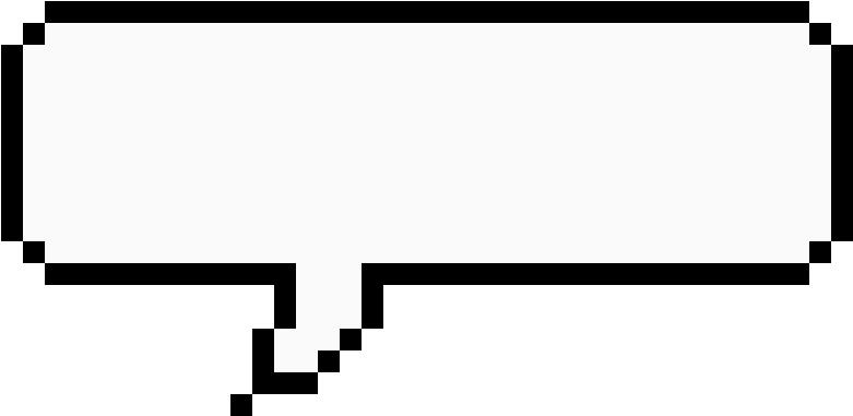 Download Blank Speech Bubble - Pixel Bubble - HD Transparent PNG ...