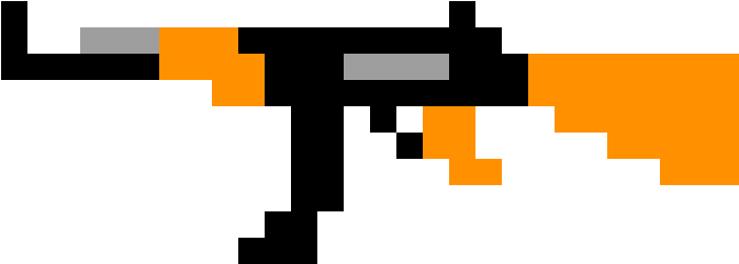 Download Ak - Ak 47 Pixel Art Minecraft - HD Transparent PNG - NicePNG.com