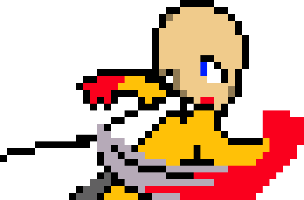 Download Saitama - Pixel Art One Punch Man - HD Transparent PNG ...
