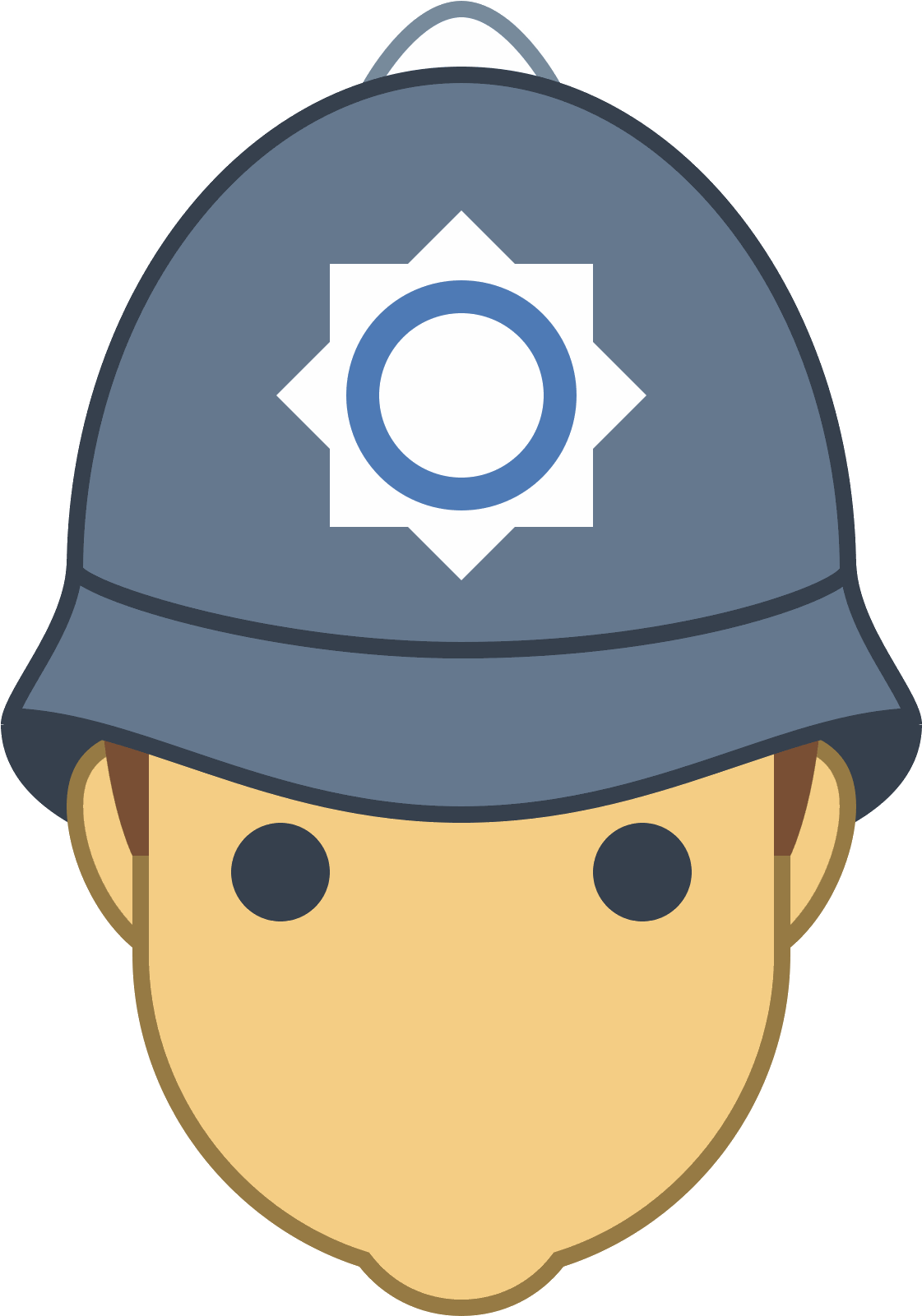 Download HD British Police Officer Icon - Uk Policeman Svg Transparent ...