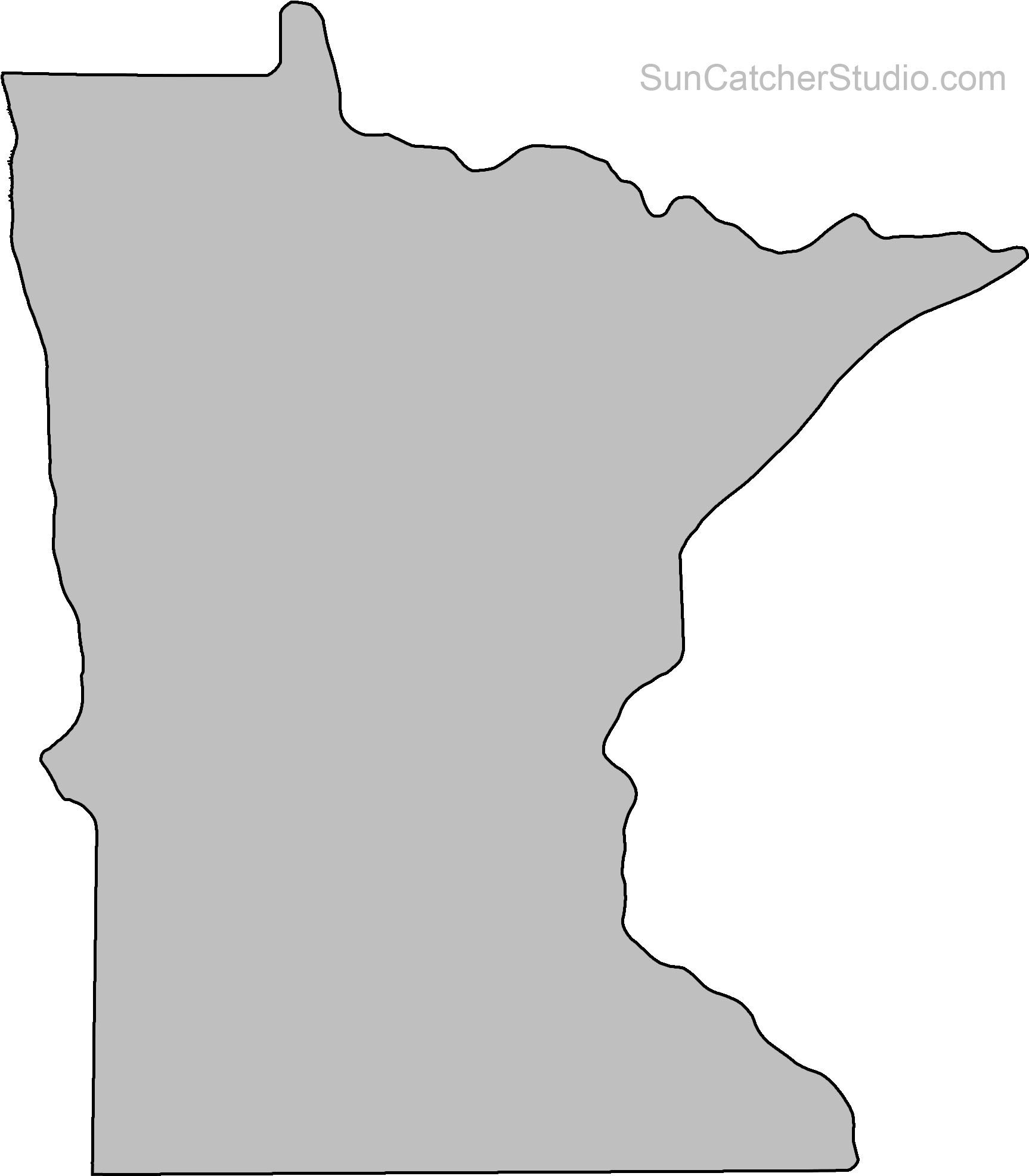 Download Minnesota Outline Clip Art Pattern Printable Downloadable ...