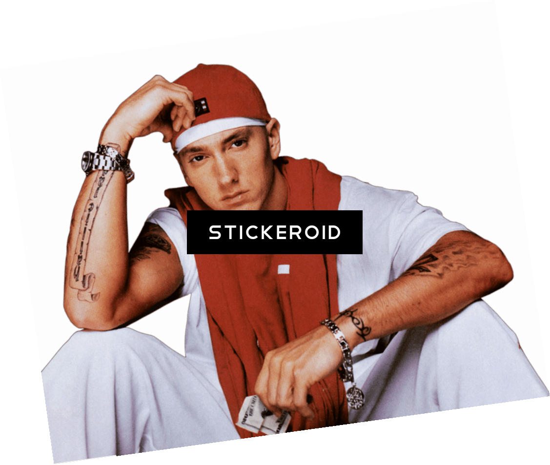Download HD Sitting Eminem - Eminem Transparent PNG Image - NicePNG.com