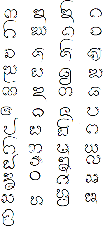Download Lanna Alphabet - HD Transparent PNG - NicePNG.com